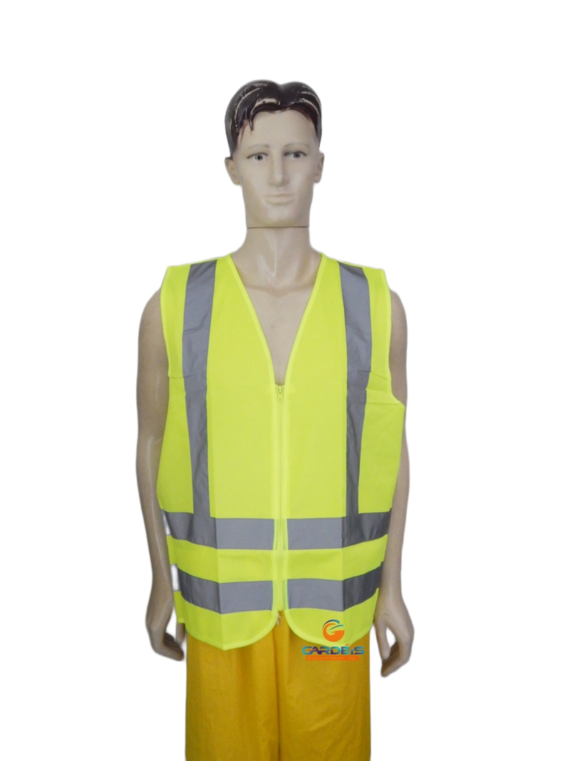 Colete sem Bolso Verde Refletivo SUPER SAFETY HI-VIS - SUPER SAFETY