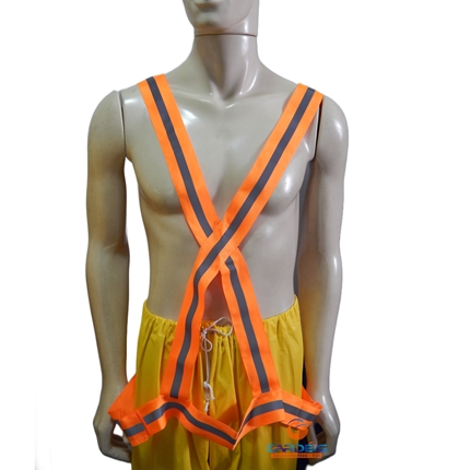 Colete Refletivo Laranja Tipo X PLASTCOR - PLASTCOR